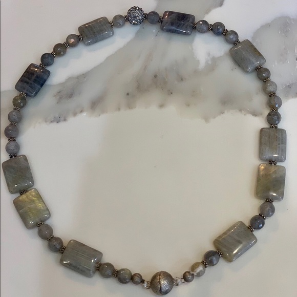 Jewelry | Unique Gray Beaded Necklace | Poshmark